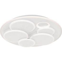 Fischer und Honsel FISCHER & HONSEL LED Deckenleuchte "Dots", wei&szlig;, 1, &Oslash; 50cm, 1 Stk., Leuchten, LED Deckenleuchte