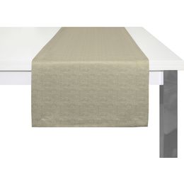 Tischl&auml;ufer WIRTH "TORBOLE" Gr. 1, gr&uuml;n (lindgr&uuml;n), B:40cm L:150cm, Baumwolle, Polyester, Tischdecken