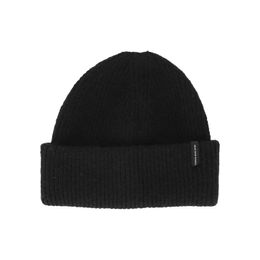 Beanie LES'ARCS "Veik", Jungen, schwarz, 63% Polyacryl, 14% Polyester, 14% Polyamid, 5% Wolle, 4% Elasthan, unifarben, M&uuml;tzen Beanie, im minimalistischen Design