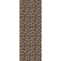Vinyltapete queence "Miley", gold, B:0,9m L:2,5m, Vinyl, Tapeten, 90x250cm, selbstklebend, kinderleichte Anbringung,, Sticker