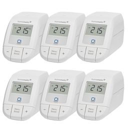 homematic IP Heizk&ouml;rperthermostat "6er Set Heizk&ouml;rperthermostat basic", wei&szlig;, B:20cm H:10cm T:30cm, Heizk&ouml;rperthermostate