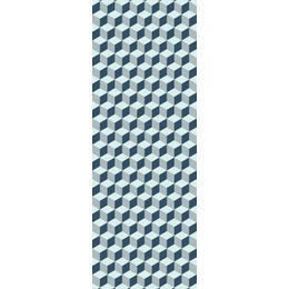 Vinyltapete queence "Mina", blau, B:0,9m L:2,5m, Vinyl, Tapeten, 90x250cm, selbstklebend, kinderleichte Anbringung,, Sticker