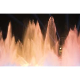 Fototapete papermoon "Wasser Font&auml;nen", bunt, B:2,5m L:1,86m, Vlies, Tapeten