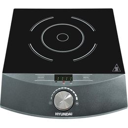Hyundai Einzel-Induktionskochplatte "IND133", schwarz, B:6,5cm H:29,5cm T:36cm, Kochplatten, 1800W, LED-Display, &Oslash; 24cm, Thermostat, Temperatureinstellung