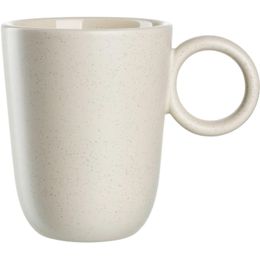 Tasse Leonardo "Keramiktasse, ROMA, 6er-Set", beige (creme), B:13,3cm H:11cm &Oslash;:8,8cm, Keramik, Trinkgef&auml;&szlig;e, Tasse, sp&uuml;lmaschinengeeignet