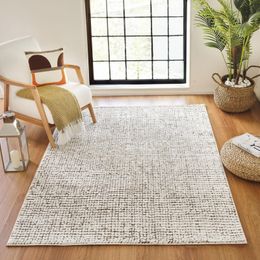 Teppich LIVABLISS "CAGLIARI", braun, B:200cm H:14mm L:275cm, Kunstfaser, Teppiche, Teppich, Skandi Design, Modern Boho Kurzflor Wohnzimmerteppich, Schlafzimmer