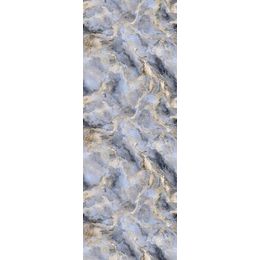 Vinyltapete queence "Celeste", grau, B:0,9m L:2,5m, Vinyl, Tapeten, 90x250cm, selbstklebend, kinderleichte Anbringung,, Sticker