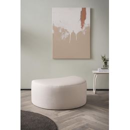 Hocker "Isalie, in modernen Farben und verschiedenen Stoffen", beige (creme), B:94cm H:45cm T:63cm, LeGer Home by Lena Gercke, Hocker, Polsterhocker Sitzhocker, gepolstert, kombinierbar mit XXL-Sessel ISALIE