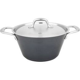 CS SOLINGEN Fleischtopf CARL SCHMIDT SOHN "Altena", grau (dunkelgrau), &Oslash;:24cm, T&ouml;pfe, Fleischtopf, &Oslash; 24 cm, Induktion