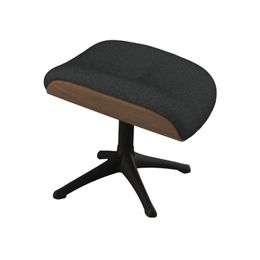Fu&szlig;hocker FLEXLUX "Clement Beinst&uuml;tze. Hervorragender Komfort, Robuster schwarzer Fu&szlig;", grau (dervit grau), B:44cm H:46cm T:35cm, 100% Polyester, Hocker, Fu&szlig;hocker, Beinauflage zur besseren Entspannung, Rahmen in Holzoptik