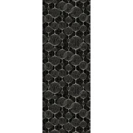 Vinyltapete queence "Mohammed", grau, B:0,9m L:2,5m, Vinyl, Tapeten, 90x250cm, selbstklebend, kinderleichte Anbringung,, Sticker