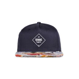 Snapback Cap Djinns "Djinns Djinns 5p Sb Rubber Aztek 5 Panel Caps", Herren, Gr. onesize, navy, 63% Baumwolle, 34% Polyester, 3% Elasthan, Caps