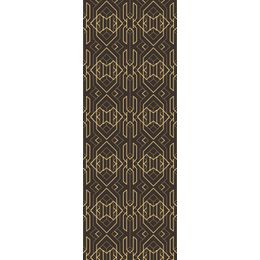 Vinyltapete queence "Merle", gold, B:0,9m L:2,5m, Vinyl, Tapeten, 90x250cm, selbstklebend, kinderleichte Anbringung,, Sticker