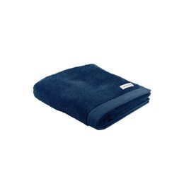 Handtuch Tom Tailor "Handtuch Color Bath Towel 1er Pack" Gr. M, blau (dunkelblau), B:50cm, Obermaterial: 100% Baumwolle CO., Handt&uuml;cher