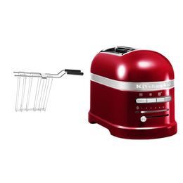KitchenAid Toaster "Artisan 5KMT2204ECA Liebesapfel Rot", rot (liebesapfel rot), B:18cm H:22,5cm T:33cm, Toaster, mit Sandwichzange