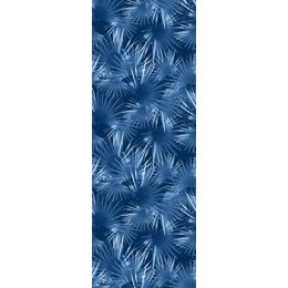 Vinyltapete queence "Anouk", blau, B:0,9m L:2,5m, Vinyl, Tapeten, 90x250cm, selbstklebend, kinderleichte Anbringung,, Sticker