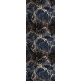 Vinyltapete queence "Marmor", schwarz, B:0,9m L:2,5m, Vinyl, Tapeten, 90x250cm, selbstklebend, kinderleichte Anbringung,, Sticker