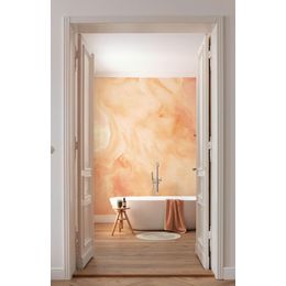 Fototapete Komar "Komar Vlies Fototapete - Candy Peach - Gr&ouml;&szlig;e 400 x 250 cm", lila (modern), H:1,4m L:2,5m, Vlies, Tapeten