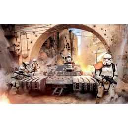 Vliestapete Komar "Digitaldruck Vlies - Star Wars Tanktrooper - Gr&ouml;&szlig;e 400 x 250 cm", bunt, B:400m L:250m, Vlies, Tapeten, Kinderzimmer