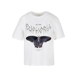 Kurzarmshirt MISS TEE "Miss Tee Damen Euphoria Tee", Damen, Gr. 4XL, wei&szlig;, 100% Baumwolle, unifarben, normal, Rundhals, Shirts