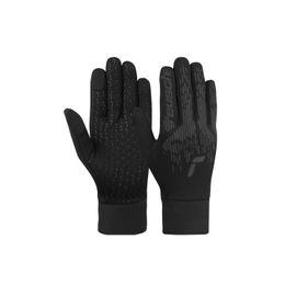 Skihandschuhe Reusch "Ashton TOUCH-TEC&trade; Junior", M&auml;dchen, Gr. 6, schwarz, 69% Polyester, 20% Polyamid, 11% Elasthan, mehrfarbig, Handschuhe, mit Display-Bedienfunktion