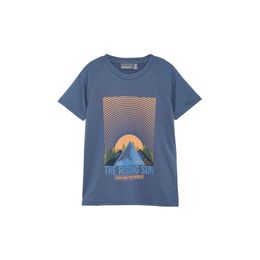 T-Shirt Color Kids "T-Shirt COTshirt", Jungen, Gr. 92, blau (vintage indigo), Obermaterial: 90% Polyester PES. 10% Elasthan EL., Shirts T-Shirt
