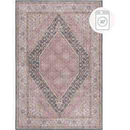 Teppich FLAIR RUGS "Briony", rosa, B:115cm H:4mm L:170cm, Polypropylen, Teppiche, Teppich, Waschbarer Traditioneller Teppich
