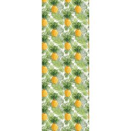 Vinyltapete queence "Kennedy", gelb, B:0,9m L:2,5m, Vinyl, Tapeten, 90x250cm, selbstklebend, kinderleichte Anbringung,, Sticker