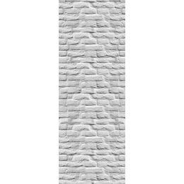 Vinyltapete queence "Ruth", wei&szlig;, B:0,9m L:2,5m, Vinyl, Tapeten, 90x250cm, selbstklebend, kinderleichte Anbringung,, Sticker