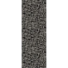 Vinyltapete queence "Fenena", grau, B:0,9m L:2,5m, Vinyl, Tapeten, 90x250cm, selbstklebend, kinderleichte Anbringung,, Sticker