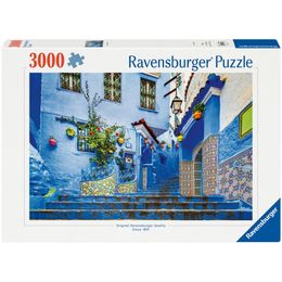 Puzzle Ravensburger "Marokko in Blau", bunt, Puzzles, KinderB:121cm H:80cm, Pappe, Motiv, Made in Germany, B:121cm H:80cm