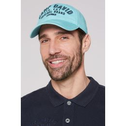 Baseball Cap CAMP DAVID, Herren, blau, Baumwolle, bestickt, Caps, mit Klett-Verschluss