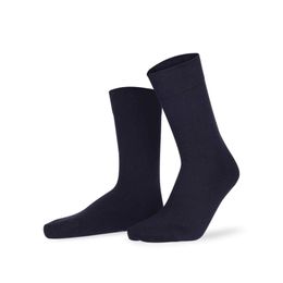Socken Hudson "Socke Relax Woolmix Clima", Damen, Gr. 39-42, schwarz (nachtblau 0311), Obermaterial: 53% Baumwolle CO. 42% Schurwolle WV. 4% Polyamid PA. 1% Elasthan EL., Socken Socken