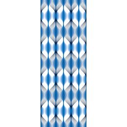 Vinyltapete queence "Gabriella", blau, B:0,9m L:2,5m, Vinyl, Tapeten, 90x250cm, selbstklebend, kinderleichte Anbringung,, Sticker