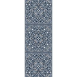 Vinyltapete queence "Alexander", blau, B:0,9m L:2,5m, Vinyl, Tapeten, 90x250cm, selbstklebend, kinderleichte Anbringung,, Sticker