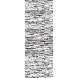 Vinyltapete queence "Fatjete", grau, B:0,9m L:2,5m, Vinyl, Tapeten, 90x250cm, selbstklebend, kinderleichte Anbringung,, Sticker