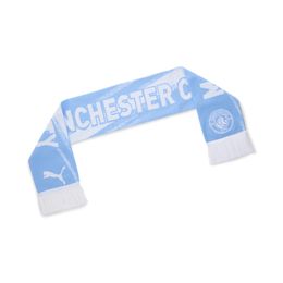 Schal Puma "Manchester City Essentials Schal Unisex", Damen, Gr. onesize, wei&szlig; (team light blau wei&szlig;), Obermaterial: 100% Polyacryl, Modet&uuml;cher Schal