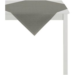 Mitteldecke Apelt "1104 Loft Style, Jacquard", grau (anthrazit), B:85cm L:85cm, Polyester, Viskose, Tischdecken, Mitteldecke