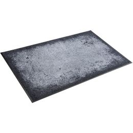 Teppich "Shades of Grey" Gr. 34, grau, B:75cm H:7mm L:120cm, Kunstfaser, wash+dry by Kleen-Tex, Teppiche, Teppich, rutschhemmend, waschbar, Wohnzimmer