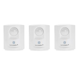 homematic IP Smart-Home-Steuerelement "Bewegungsmelder mit D&auml;mmerungssen.,innen 3er Set", wei&szlig;, B:22cm H:14cm T:30cm, Smart-Home-Stationen