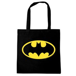Henkeltasche logoshirt "DC Comics - Batman", Damen, Gr. B/H/T: 38cm x 42cm x 1cm, schwarz, Baumwolle, bedruckt, Taschen, mit lizenziertem Print