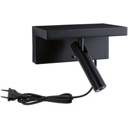 Paulmann LED Wandleuchte "LED Wandleuchte 3-Step-Dim Jerik USB C dimmbar", schwarz, 1, H: 12,8cm, 1 Stk., Leuchten, Memoryfunktion, Dimmer, Ein-/Ausschalter, USB-Ladefunktion, LED Wandleuchte