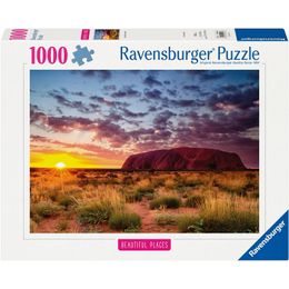 Puzzle Ravensburger "Beautiful Places, Ayers Rock in Australien", bunt, Puzzles, KinderB:70cm H:50cm, Pappe, Made in Germany, B:70cm H:50cm