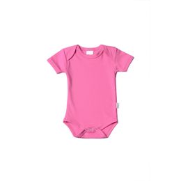 Kurzarmbody Liliput "Pink", Jungen, Gr. 44, EURO-Gr&ouml;&szlig;en, pink, 100% Baumwolle, unifarben, kurz, Rundhals, Bodys, mit praktischen Druckkn&ouml;pfen