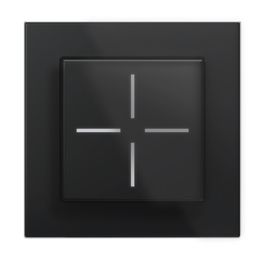 homematic IP Smart-Home-Zubeh&ouml;r "Bundle Glastaster + Glasrahmen 1-fach", schwarz, B:31cm H:12cm T:37cm, Smart-Home-Stationen