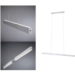 Paulmann LED Pendelleuchte "LED Pendelleuchte Aptare dimmbar", grau (aluminiumfarben), 2, H: 150cm, 1 Stk., Leuchten, Memoryfunktion, LED Pendelleuchte