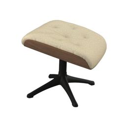 Fu&szlig;hocker FLEXLUX "Volden Beinst&uuml;tze, pflegeleicht, skandinavisches Design, hoher Komfort", beige (sandy beige), B:44cm H:39cm T:35cm, 100% Polyester, Hocker, Fu&szlig;hocker, f&uuml;r Beinauflage zur besseren Entspannung, schwarzer Fu&szlig;, Holzrahmen