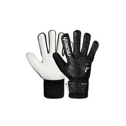 Torwarthandschuhe Reusch "Attrakt Starter Solid", Damen, Gr. 10.5, schwarz, 29% Polyester, 5% Polyurethan, 1% Baumwolle, unifarben, Handschuhe, mit maximalem Grip