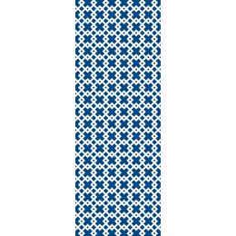 Vinyltapete queence "Muster-Blau", bunt, B:0,9m L:2,5m, Vinyl, Tapeten, 90x250cm, selbstklebend, kinderleichte Anbringung,, Sticker
