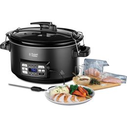 Russell Hobbs Schongarer "25630-56", schwarz, B:45cm H:36cm T:28cm, Elektropfannen, 6,5l Fassungsverm&ouml;gen und Temperaturf&uuml;hler